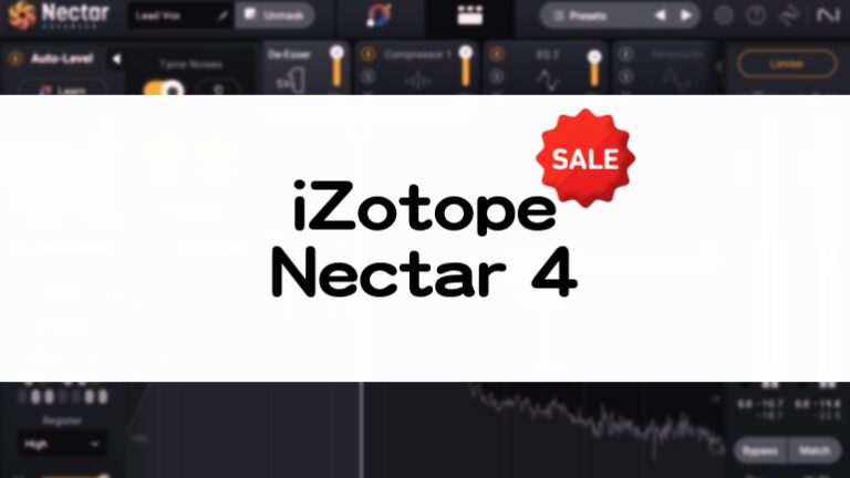 Nectar 4【2025/9/1までセール】お得なアップグレード・クロスグレードをお見逃しなく【iZotope】