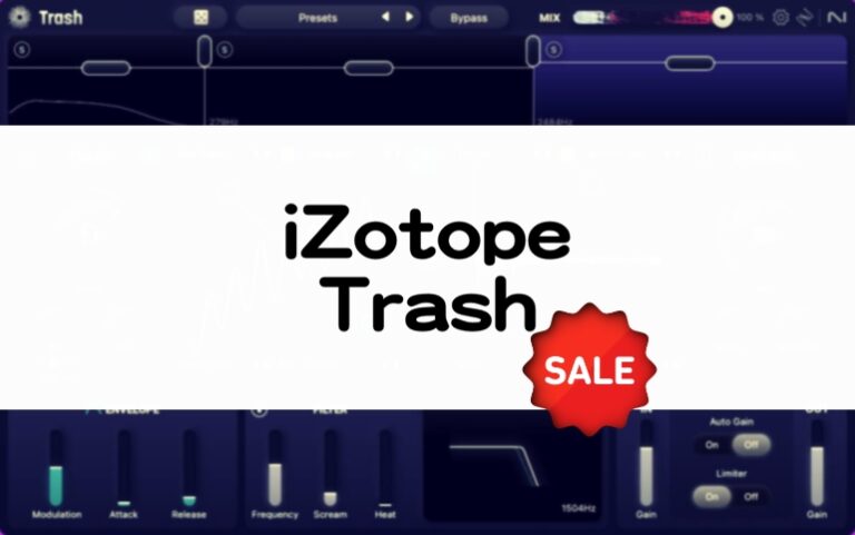 iZotope Trash【2026/1/1までセール】復活！人気ディストーション【アップグレード・クロスグレードもチェック】